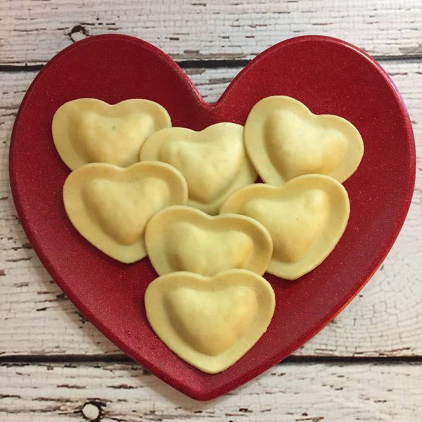 Valentine's Package #1: Heart Shaped Creamy Cheese Ravioli Complete Di ...